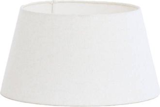 Light & Living Abat-jour - Livigno - blanc - textile - ø 35cm - - Light&living