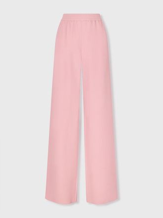 Valentino Garavani Pantalon Large En Cady De Soie - Rose