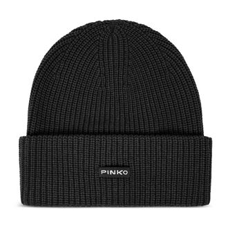 Pinko Pinko, Femme, Accessoires, Noir, Taille: ONE Size Bosnia Beanie