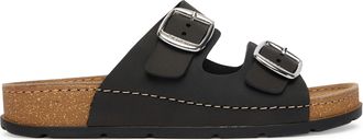 Scholl Pantoletten Scholl Bora 2 Buckles MF00751 Schwarz