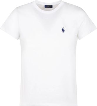 Polo Ralph Lauren Femme, Tops, Blanc, Taille: 44 FR Knit T-Shirt