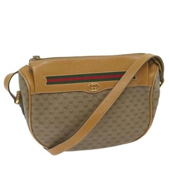 Gucci Pre-owned Vintage Kleine GG Canvas Schultertasche - - Pre-owned - Damen - Beige - ONE SIZE