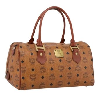 MCM Sac &agrave; main doccasion - Femme - Pre-owned - Brun - Taille: ONE Size