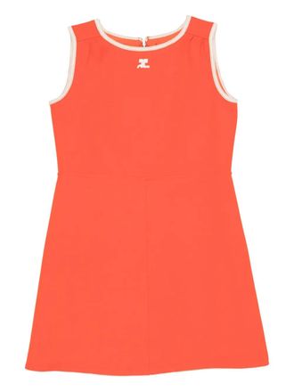 Courrèges robe sans manches à coupe courte (années 1970) - Orange