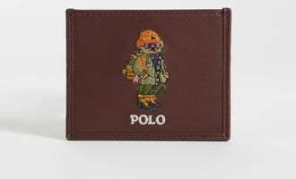 Polo Ralph Lauren Kartenetui mit B&auml;renprint in Braun