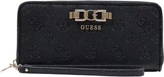 Guess Femme, Accessoires, Noir, Taille: ONE Size Portefeuille avec Fermeture &Eacute;clair, Poches Int&eacute;rieures et Compartiments