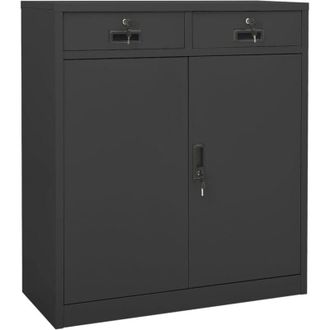 vidaXL Armoire de bureau Anthracite 90x40x102 cm Acier