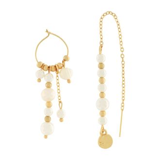 Dansk Copenhagen Audrey In:store Boucle doreille multi-perles & cha&icirc;ne - Femme - Accessoires - Jaune - Taille: ONE Size