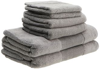 Modern Threads Air Cloud Handtuch-Set, 100% Baumwolle, 500 g/m&sup2;, schnell trocknend und Pl&uuml;sch, Anthrazit, 6-teilig