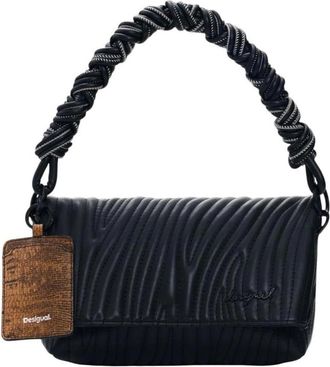 Desigual Femme, Sacs, Noir, Taille: ONE Size Sac &agrave; main avec bandouli&egrave;re et poche int&eacute;rieure