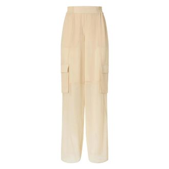 Pinko Leichte Hose mit Cargotaschen - - Trousers - Damen - Beige - L