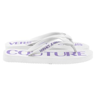 Versace Jeans Couture Femme, Chaussures, Blanc, Taille: 41 EU Flip Flop