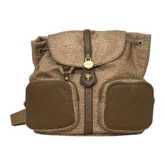 Borbonese Femme, Sacs, Beige, Taille: ONE Size Zaino Shoulder Bag