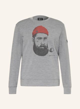 super.natural Sweatshirt Sailor Mit Merinowolle grau