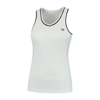 Dunlop Sports Damen Club Womens Tank Top Tennis Shirt, Wei&szlig;, L EU