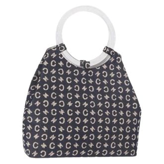 Celine Sac &agrave; main Pre-owned C Macadam Canvas - Femme - Pre-owned - Bleu - Taille: ONE Size