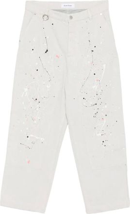 Études Studio jean à effet taches de peinture - Tons neutres