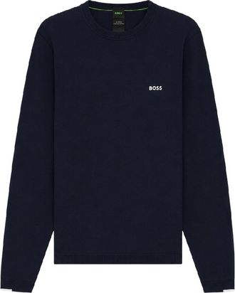 HUGO BOSS Pullover f&uuml;r Herren, Rundhalsausschnitt (Dunkelblau)