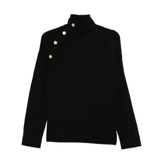 Kujten Kujten, Femme, Pulls, Noir, Taille: 40 FR Pull Col Roul&eacute; Pinkette