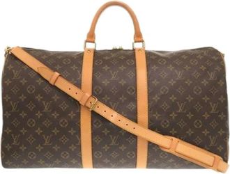 Louis Vuitton unisex, Pre-owned, Brun, Taille: ONE Size Pre-owned Keepall Bandouliere 55