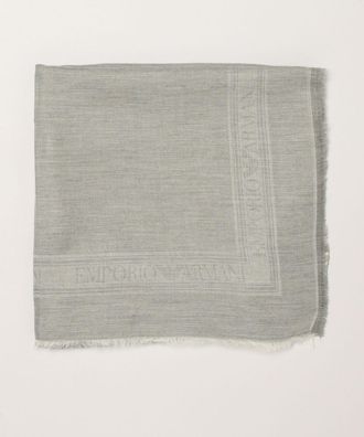 Emporio Armani Schal aus Modal-Viskose-Mischung mit Logomuster