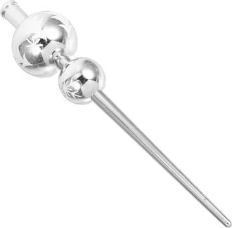 Cabilock Vintage Weihnachtsbaumspitze Silber Kunststoff K&uuml;rbisf&ouml;rmig Christbaumspitze Leicht Portabel Vielseitig F&uuml;r Weihnachtsbaum Dekoration Party Festliche 