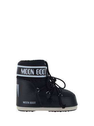 Moon Boot Womens Ankle Boots Icon Low Black Upper Nylon