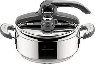 Lagostina Novia Vitamin LagoeasyUP 3,5 l Schnellkochtopf aus Edelstahl 18/10, Ø 22 cm, Dampfkochtopf für Induktion und Gas, Vereinfachtes Öffnen des Deckels, mi