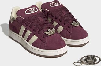 adidas Sneaker ADIDAS ORIGINALS CAMPUS 00s W, Damen, Gr. 38,5, lila (maroon, warm vanilla, gold metallic), Leder, Schuhe Sneaker, Topseller