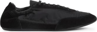 Prada Low-Top Sneaker - Polyamide Laced Shoes - Gr. 7_5 - in Schwarz - für Damen