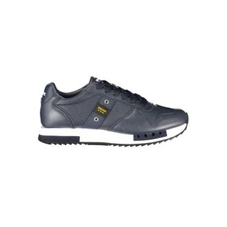 Blauer Blaue Leder Herren Sneaker Urbaner Stil - - Shoes - Herren - Blau - 44 EU