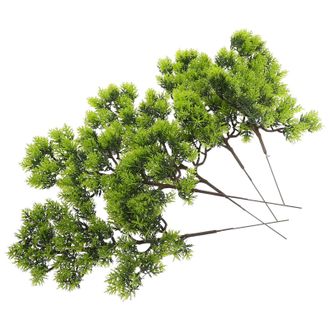 PartyKindom EXAOMBLE K&uuml;nstliche Kiefernzweige 5 St&uuml;ck Gr&uuml;n Dunkel Dekorative Kiefernnadeln Weihnachtsbaum Zubeh&ouml;r Wiederverwendbare Tannenzweige f&uuml;r Weihnachtskra