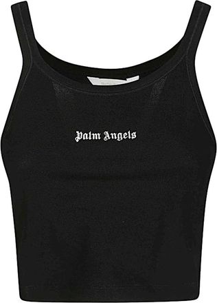 Palm Angels Femme, Tops, Noir, Taille: 36 FR Canotte