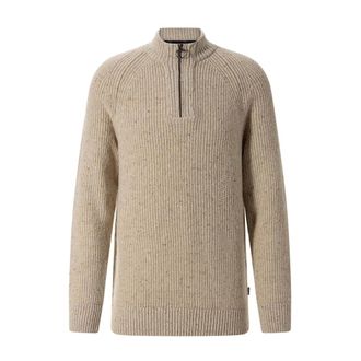 Barbour Half-Zip Troyer - - Knitwear - Herren - Beige - M