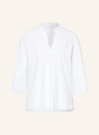 Sportalm Blusenshirt Mit 3/4-Arm Und Schmucksteinen weiss