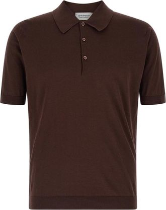 John Smedley Homme, Tops, Brun, Taille: M Isis Polo