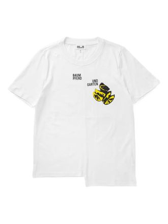 Baum Und Pferdgarten Jawos T-Shirt mit grafischem Print - Wei&szlig;