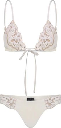 Miss Bikini Femme, Maillots de bain, Beige, Taille: 40 FR Haut Triangle et Culotte Br&eacute;silienne
