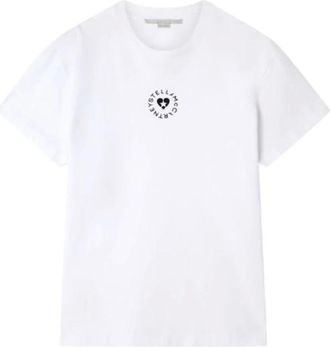 Stella McCartney Femme, Tops, Blanc, Taille: 40 FR Lovestruck T-shirt