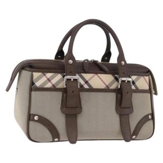Burberry Sac &agrave; main vintage en toile Pre-owned - Femme - Pre-owned - Brun - Taille: ONE Size
