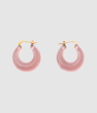 Vanessa Baroni Boucles doreilles Circlet Clear Taupe