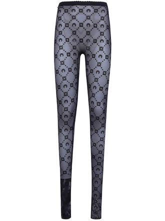 Marine Serre Printed Leggings Moon