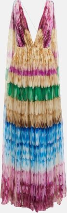 Valentino Bedruckte Robe aus Seide