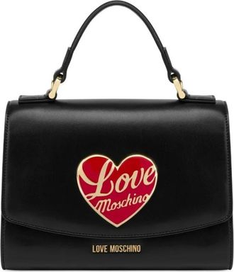 Love Moschino Hobo Bags - Structured Black Shoulder Bag - Gr. unisize - in Schwarz - für Damen