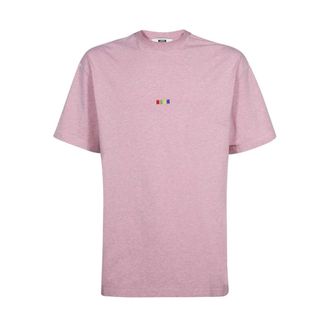 Msgm Msgm, Homme, Tops, Rose, Taille: XS T-shirt en coton