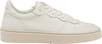 Dondup Homme, Chaussures, Beige, Taille: 43 EU Leather Trainers Pl0622U