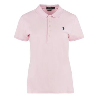 Polo Ralph Lauren Femme, Tops, Rose, Taille: 38 FR Polo en Piqu&eacute; de Coton avec &Eacute;lasthanne