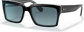 Ray-Ban Inverness Sonnenbrillen Schwarz Fassung Blau Glas 54-18