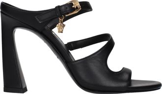 Versace Femmes Sandales Cuir Noir