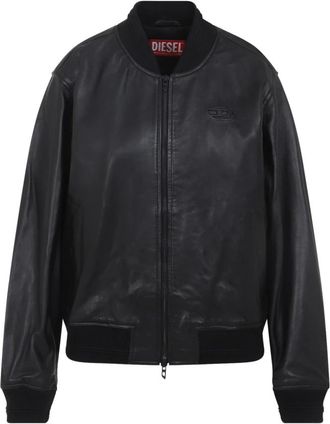 Diesel Femme, Vestes, Noir, Taille: 38 FR Leather Vestes